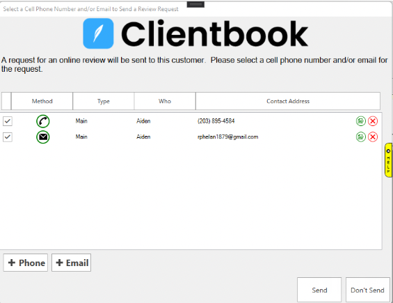 Edge Integration: Review Requests and Repair Notification Setup – Clientbook