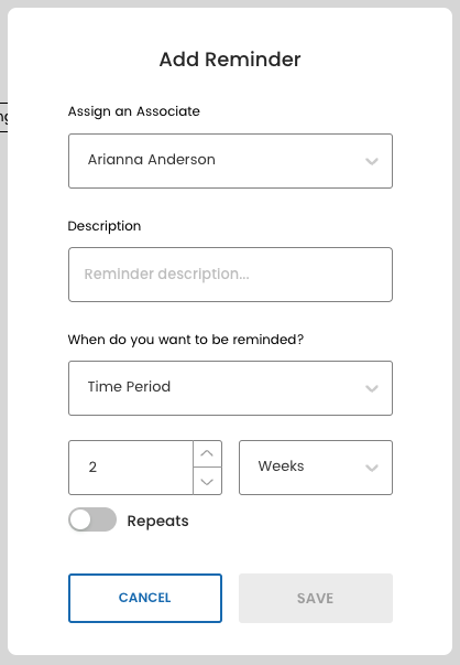 How to Create Manual Reminders in the Dashboard – Clientbook