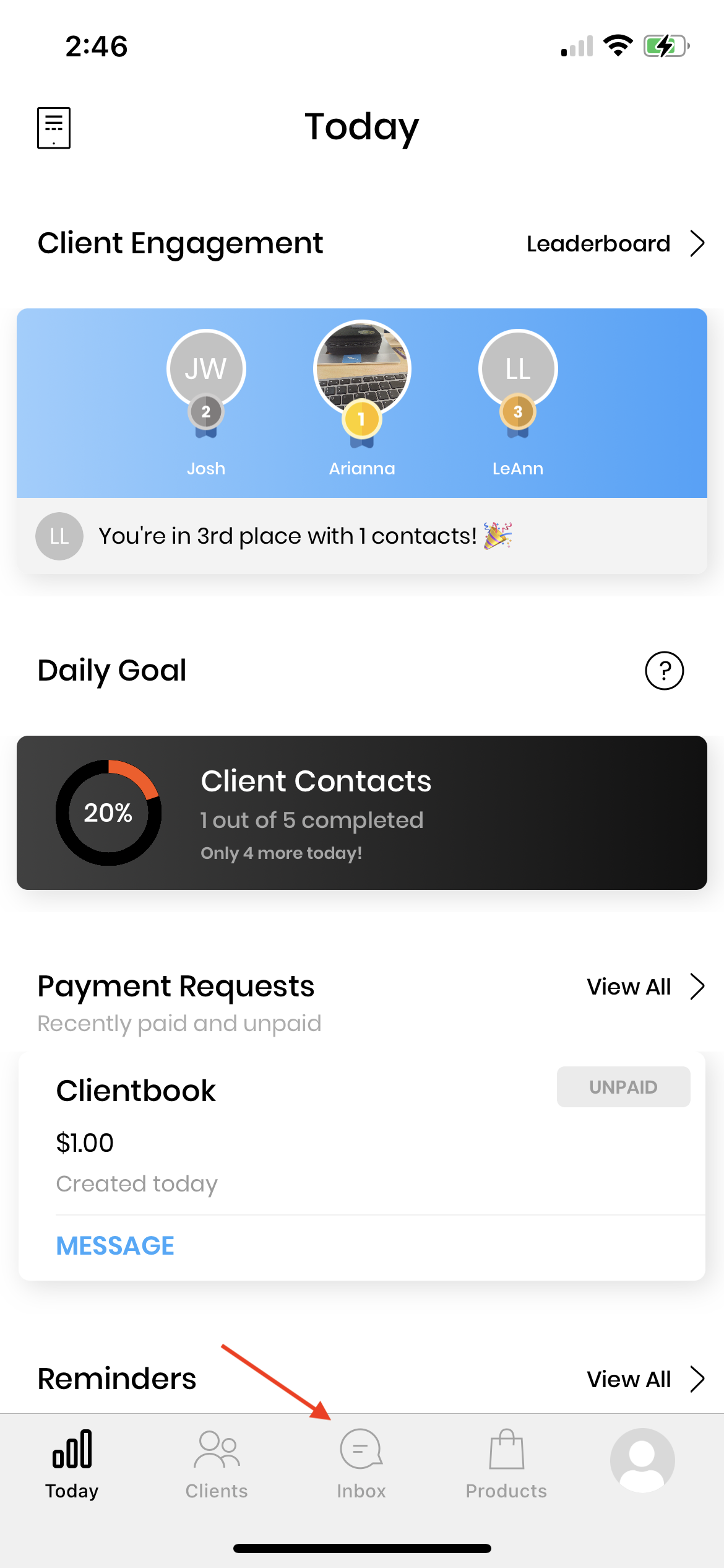 How to Send a Message in the Mobile App – Clientbook