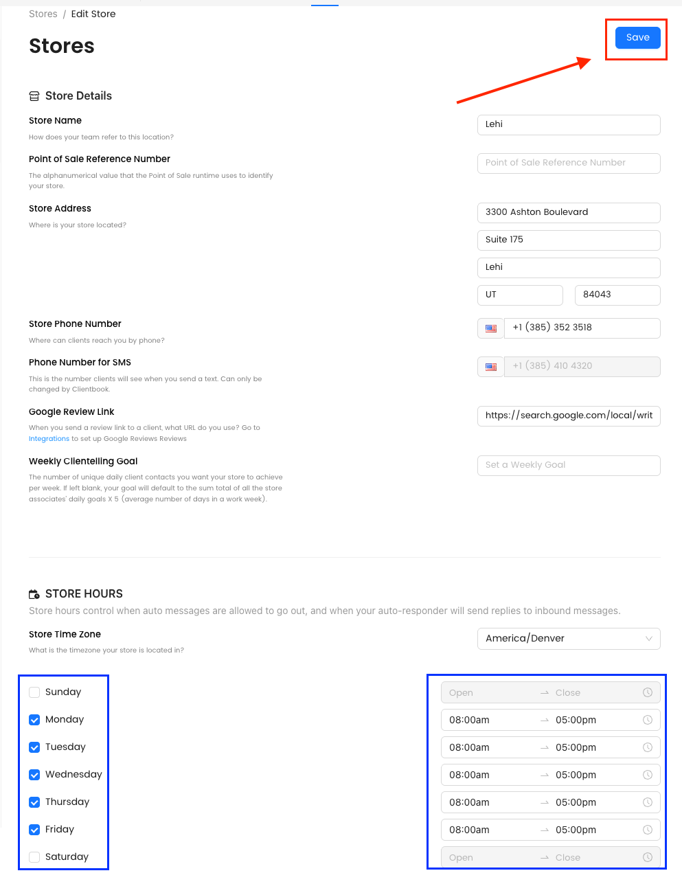 How to Set Your Regular and Custom Store Hours – Clientbook